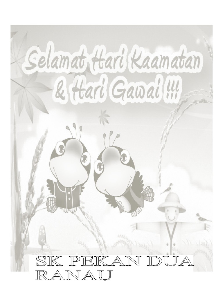 Kaamatan Colouring | PDF