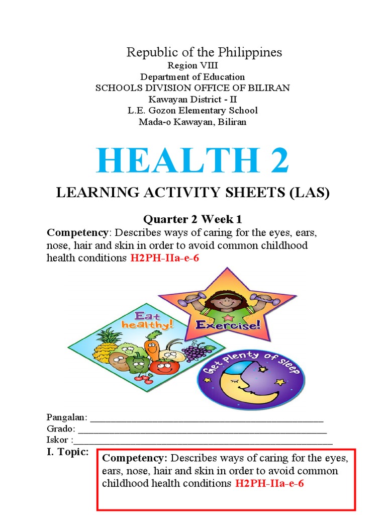 Q2-Health2-W1 Original | PDF