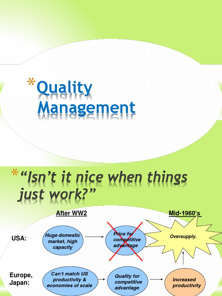 Managing Quality (1) PPT Slides | PDF | Iso 9000 | Quality Management