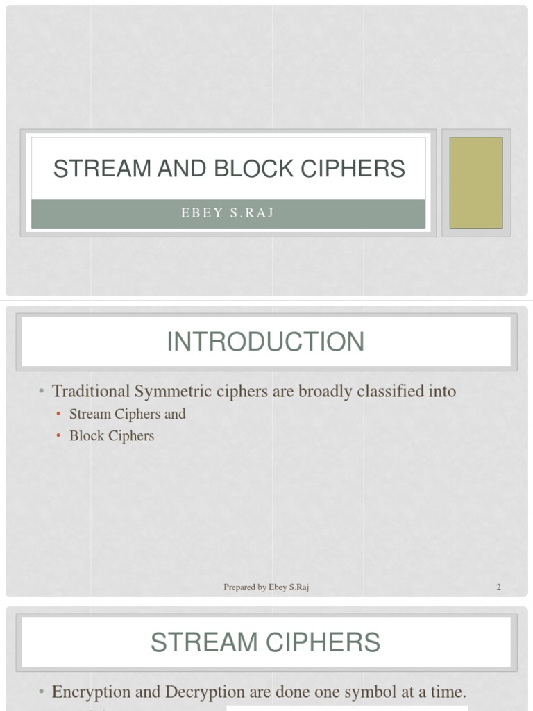 Stream Ciphers and Block Ciphers | PDF