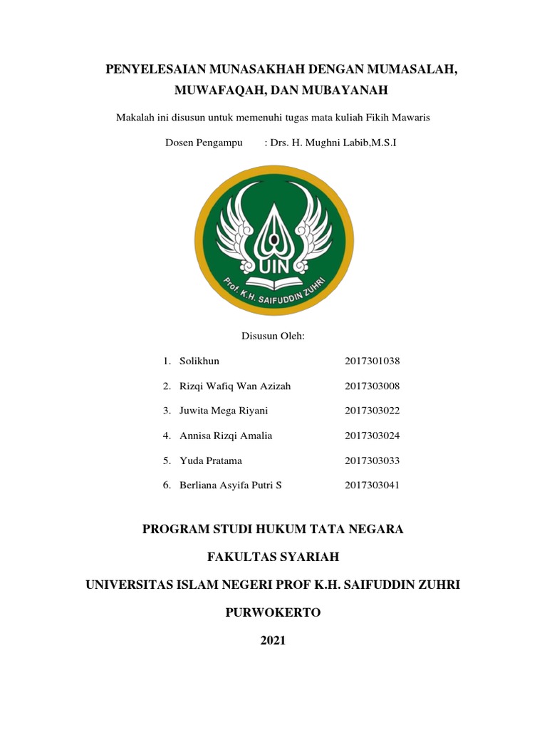 Kel. 13 Fikih Mawaris | PDF