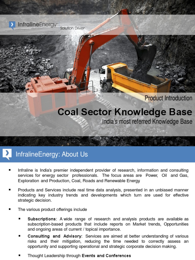 Infraline - Coal Sector | PDF | Coal | Mining