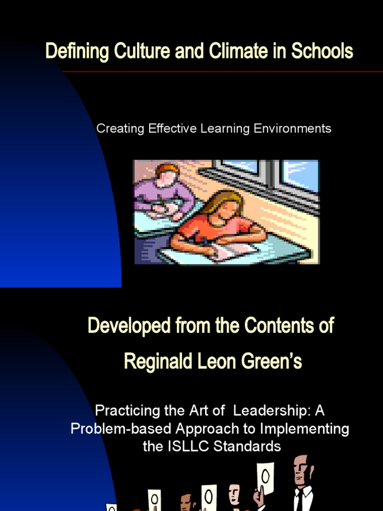 Defining Culture and Climate in Schools | PDF | Value (Ethics) | Perception