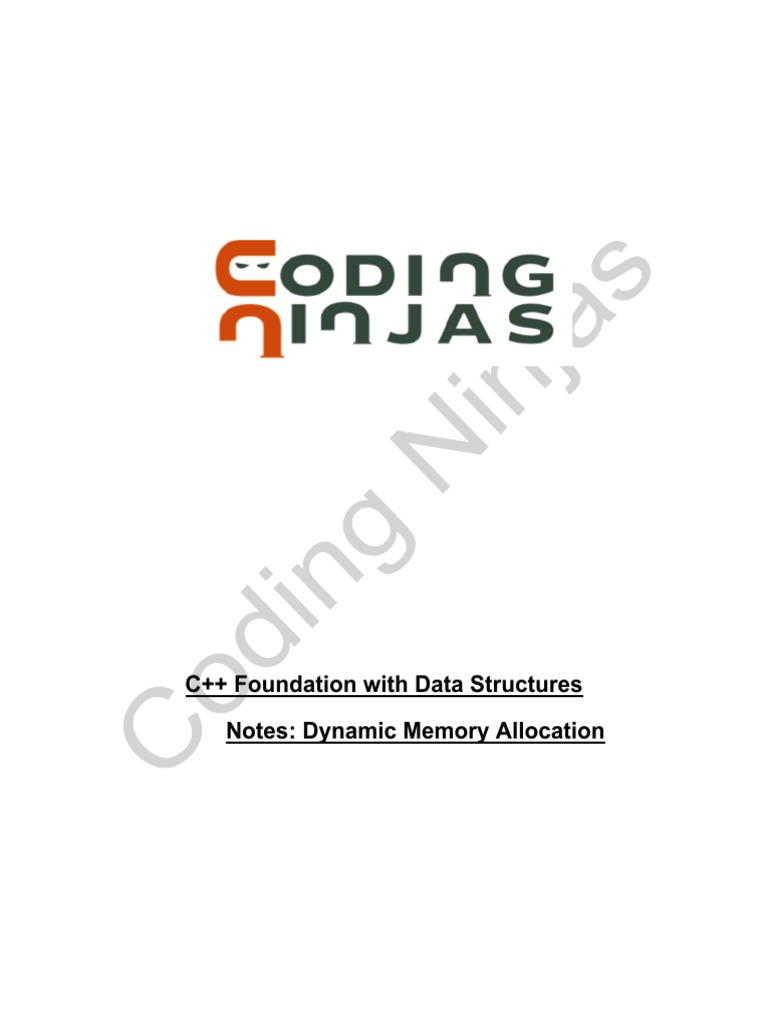 Dynamic Allocation Pdf Pointer Computer Programming Variable Computer Science