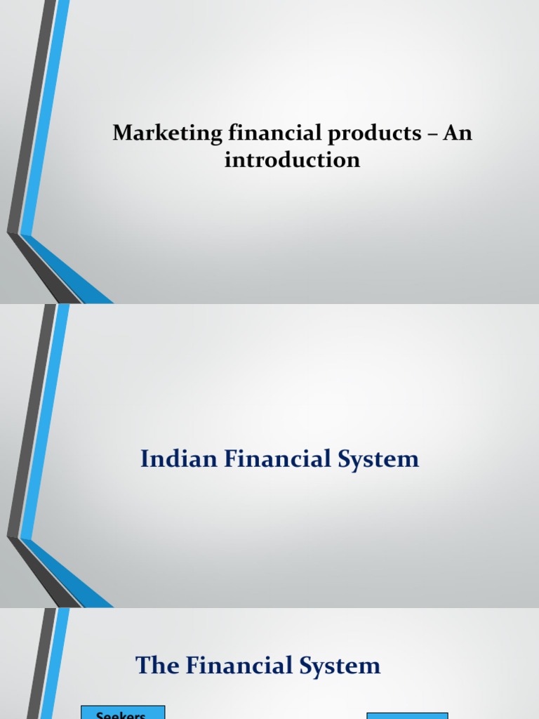 1-Marketing Financial Products - An Introduction | PDF | Financial ...