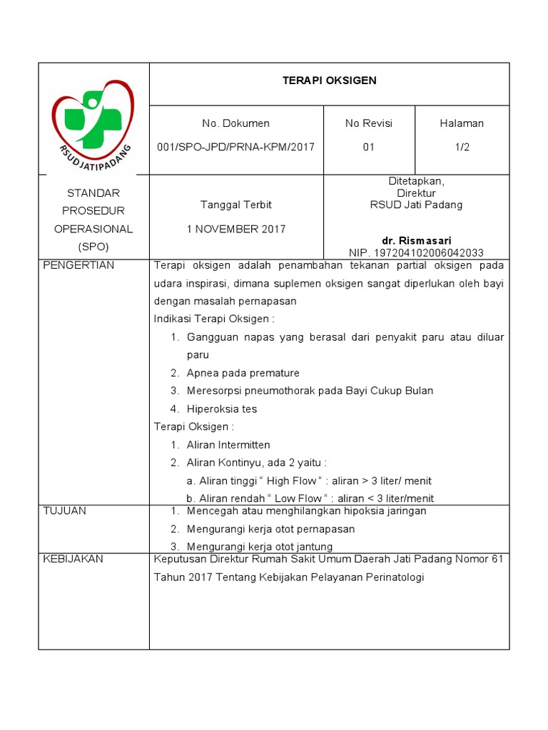 Terapi Oksigen | PDF
