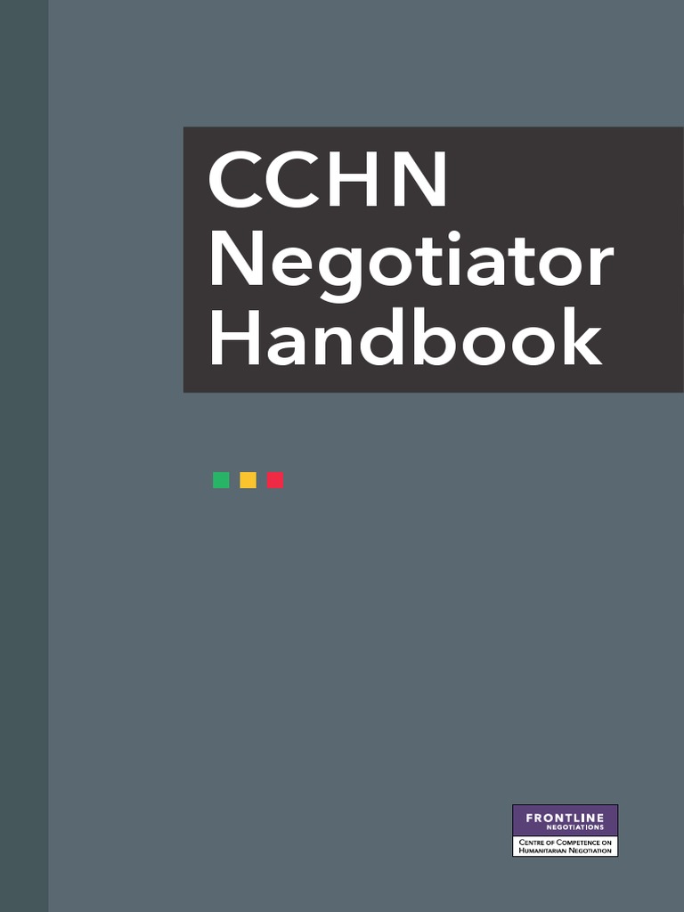 CCHN Negotiator Handbook | PDF | Negotiation | Normative