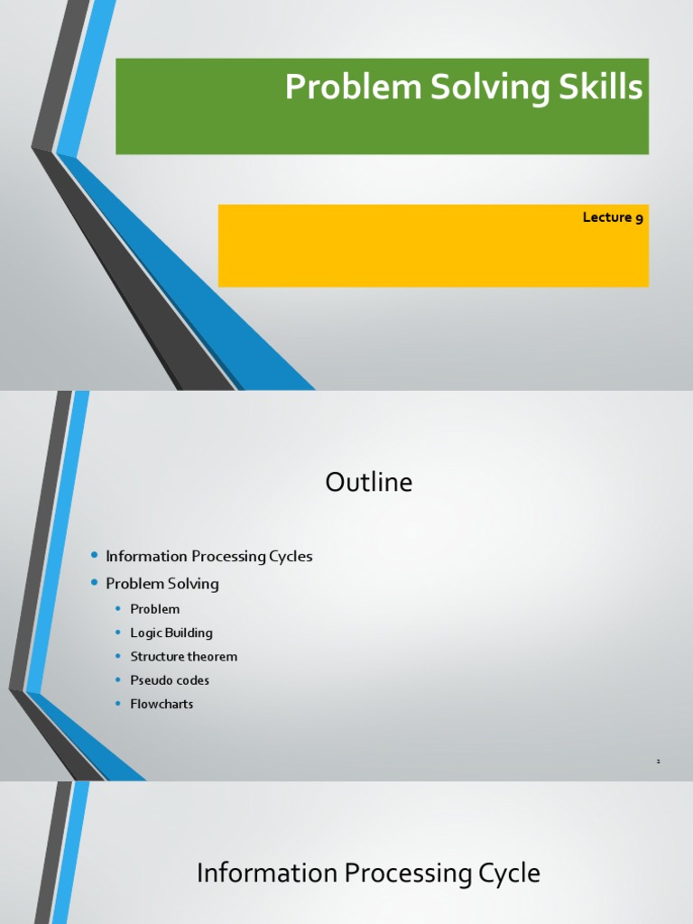 Problem Solving Skills | PDF | Control Flow | Algorithms