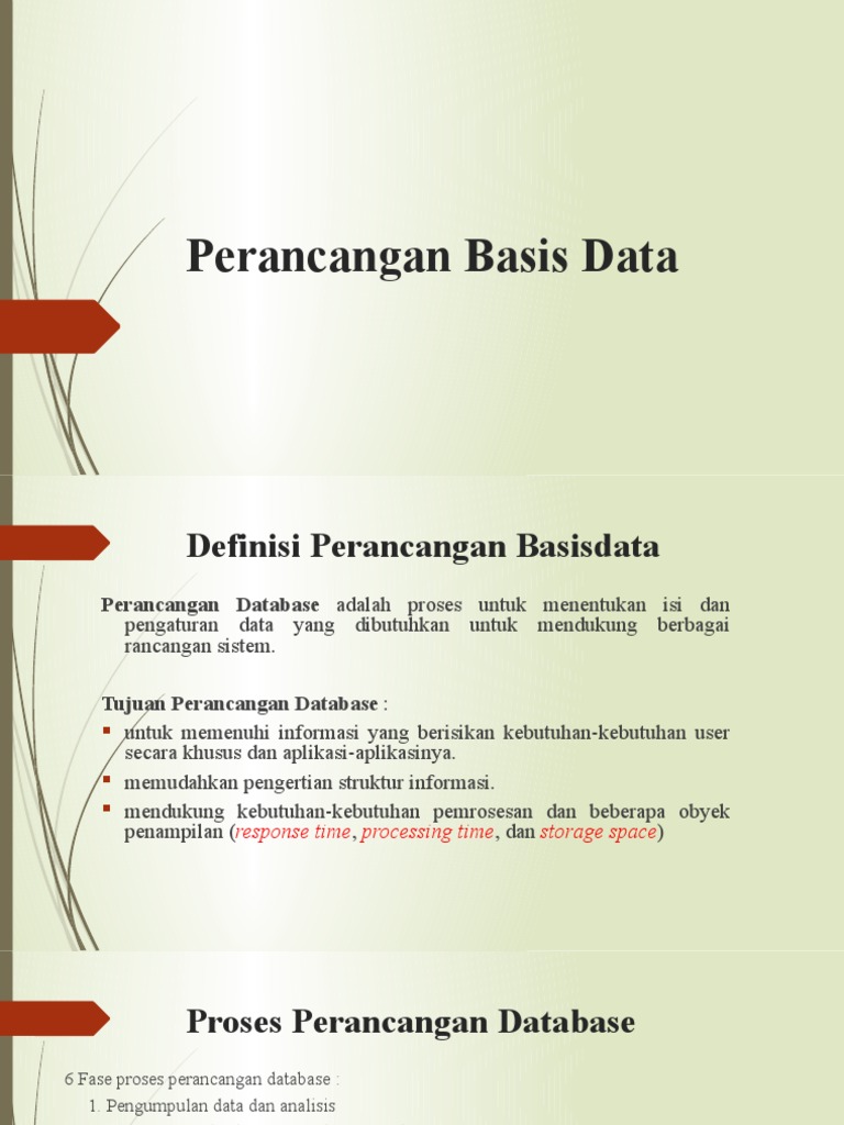 Proses Perancangan Database Efektif | PDF