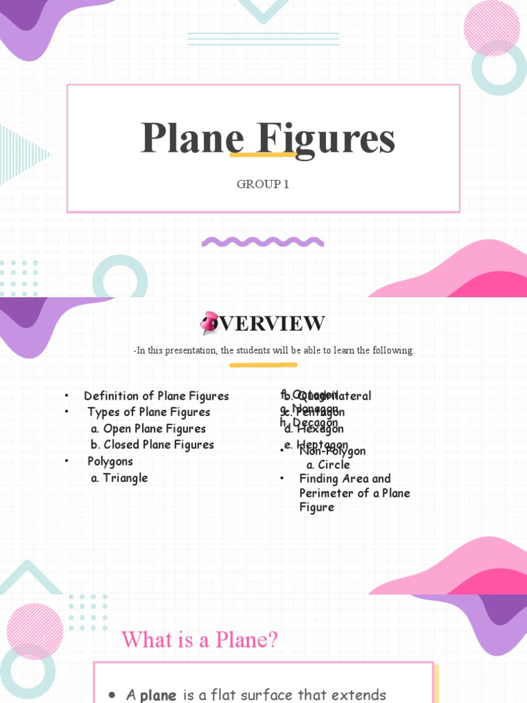 Plane Figures: Group 1 | PDF | Circle | Triangle