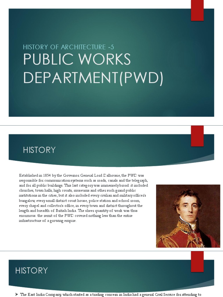 History of Public Works Department India | PDF | British Raj