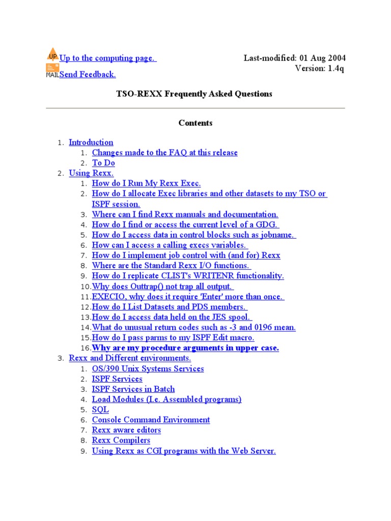Rexx Faq S | Download Free PDF | Command Line Interface | Subroutine
