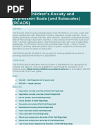 LSAS CA SR Questionnaire | PDF | Validity (Statistics) | Psychology