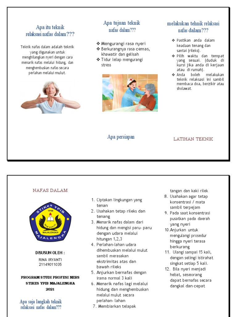 Leaflet Teknik Nafas Dalam Rina | PDF