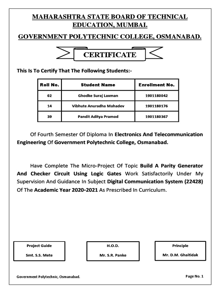 DCS Microproject Report Ghodke Suraj | PDF | Logic Gate | Electrical ...