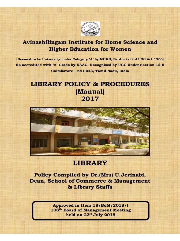 Library Manual | PDF | Libraries | Subscription Business Model