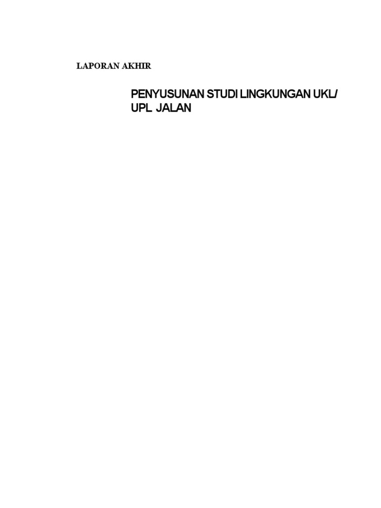 Dokumen Ukl Upl | PDF