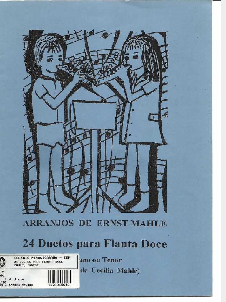 24 Duetos para Flauta Doce Ernst Mahle | PDF 24 Duetos para Flauta Doce Ernst Mahle | PDF