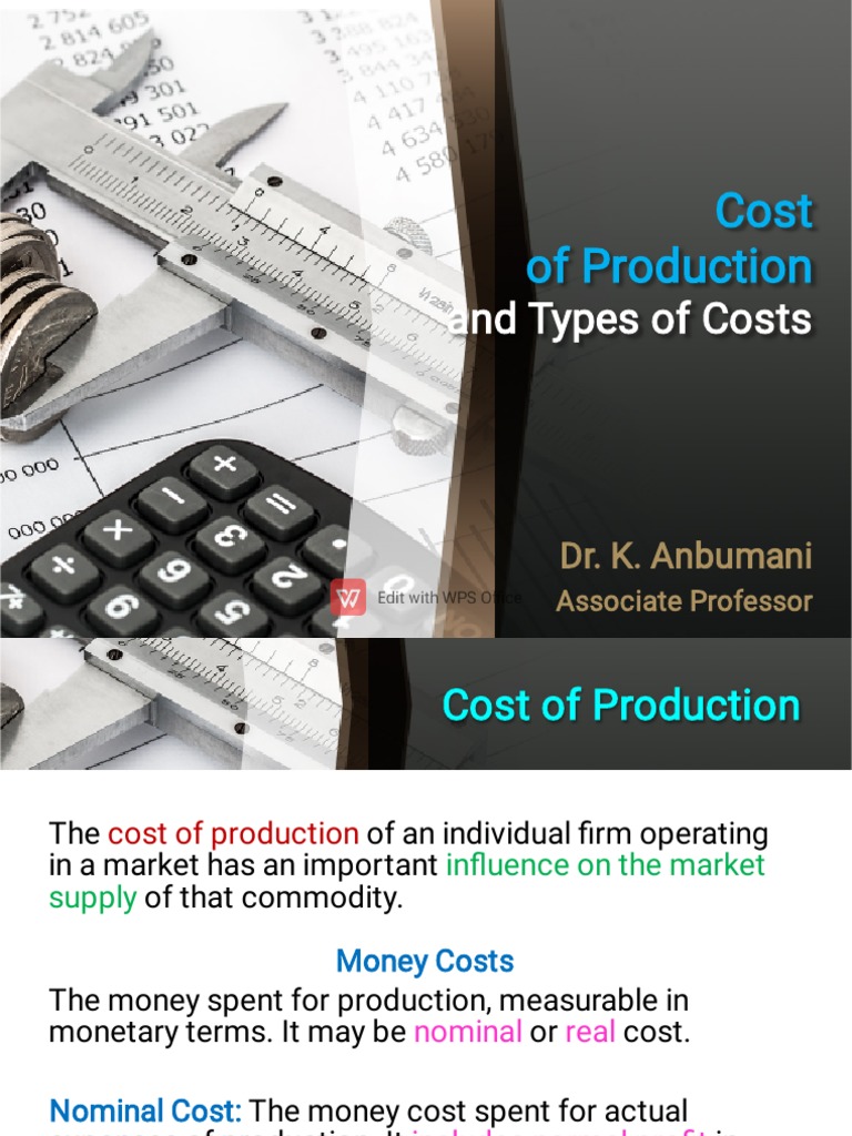 Cost and Its Types | PDF | Finance & Money Management | Technology ...