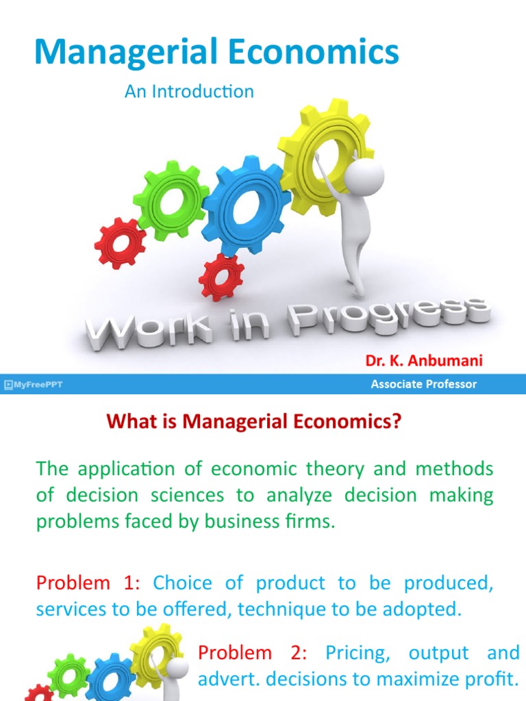Managerial Economics | PDF | Economics | Profit (Economics)