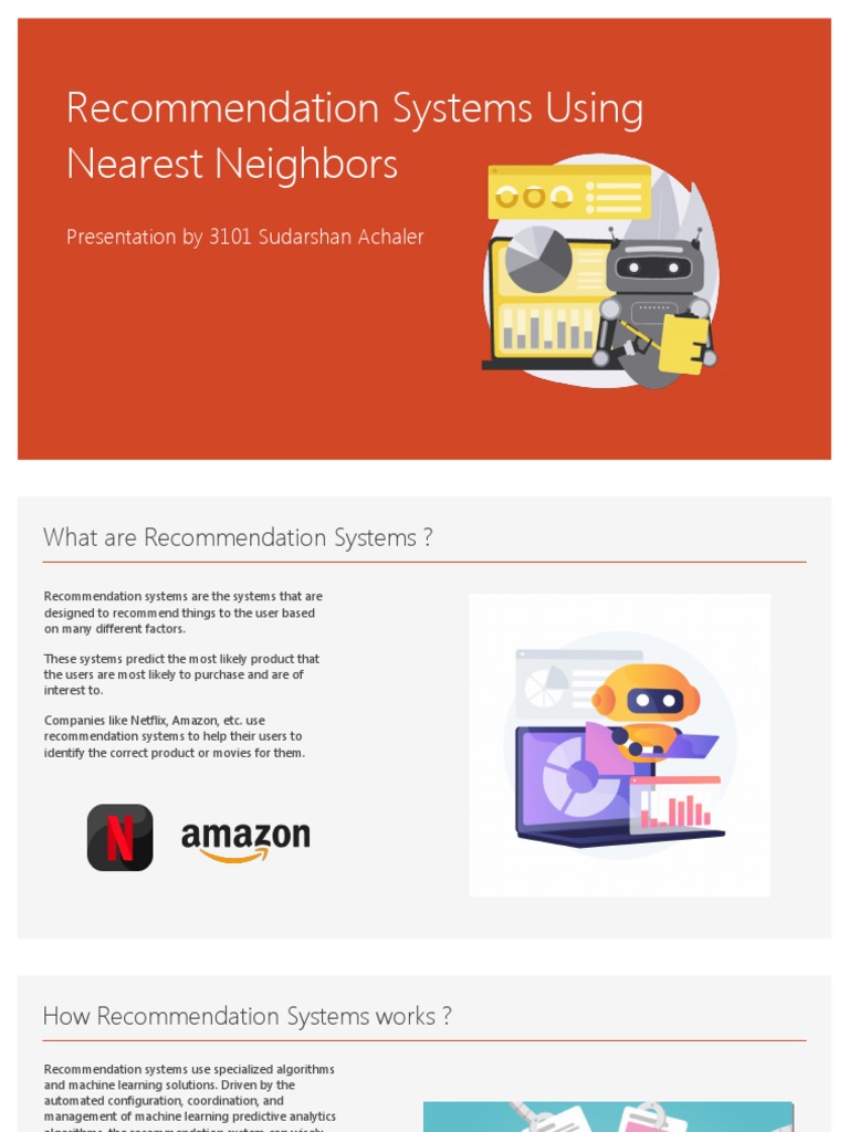 Recommendation Systems Using Nearest Neighbors Pdf Machine Learning