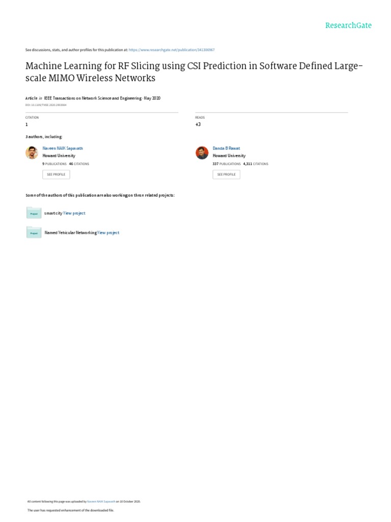 CSI Prediction | PDF | Mimo | Computer Network