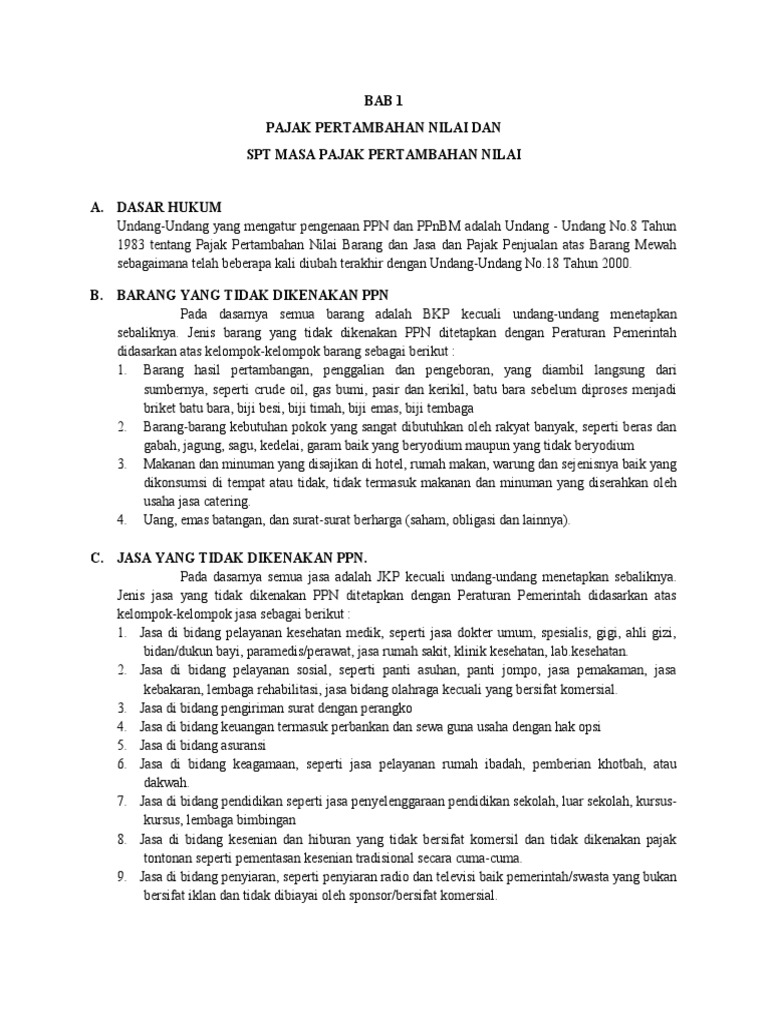 Materi PPN Dan PPNBM | PDF