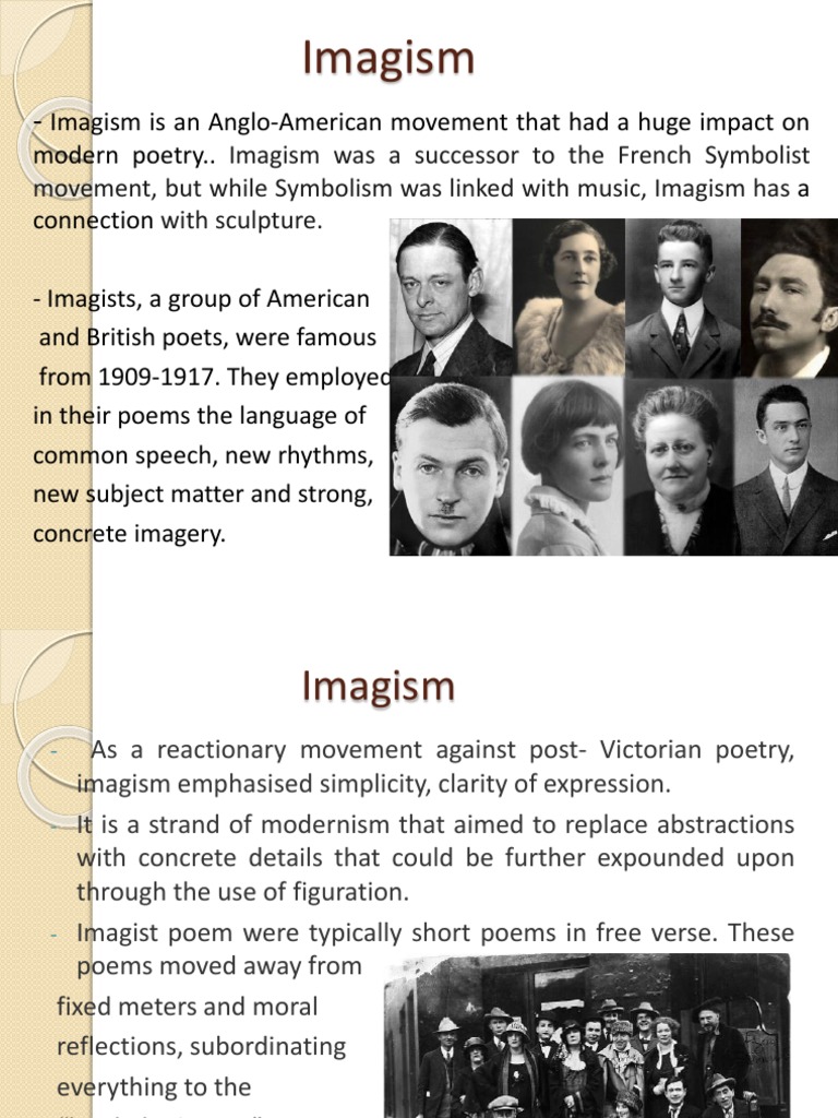 Imagism | PDF | Poetry | Poets