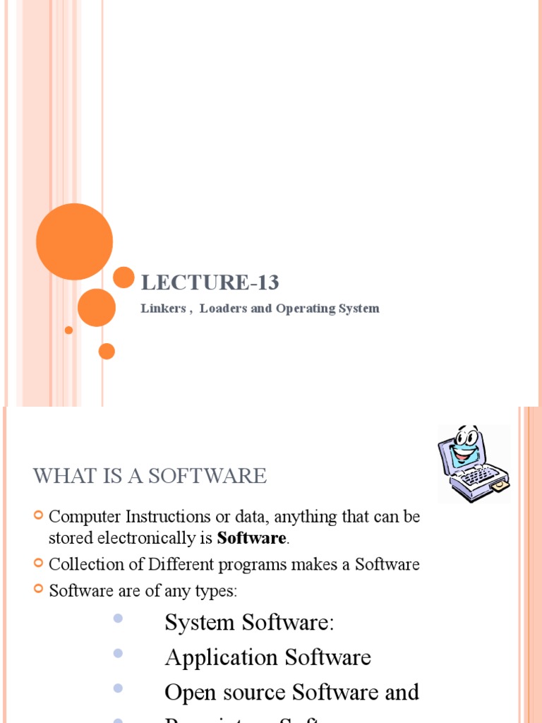 Lecture-13: Linkers, Loaders and Operating System | PDF | Compiler ...