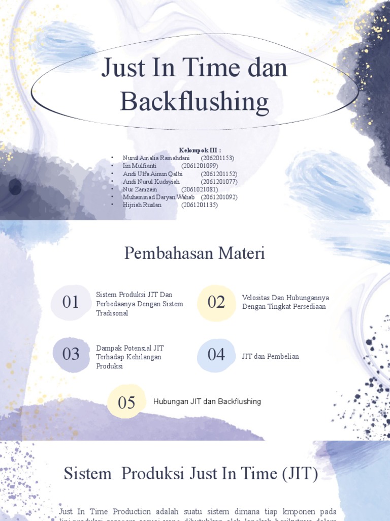 Kelompok 3 Ak - Biaya (Jit&backflushing) | PDF