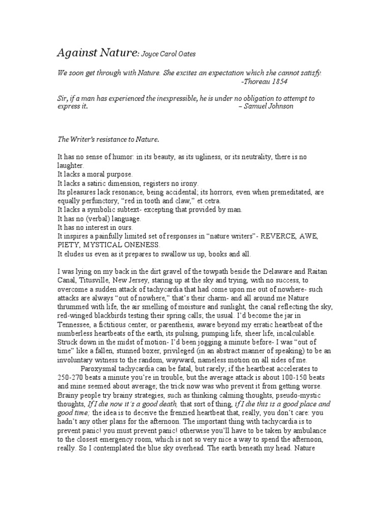 Against Nature | PDF | Nature