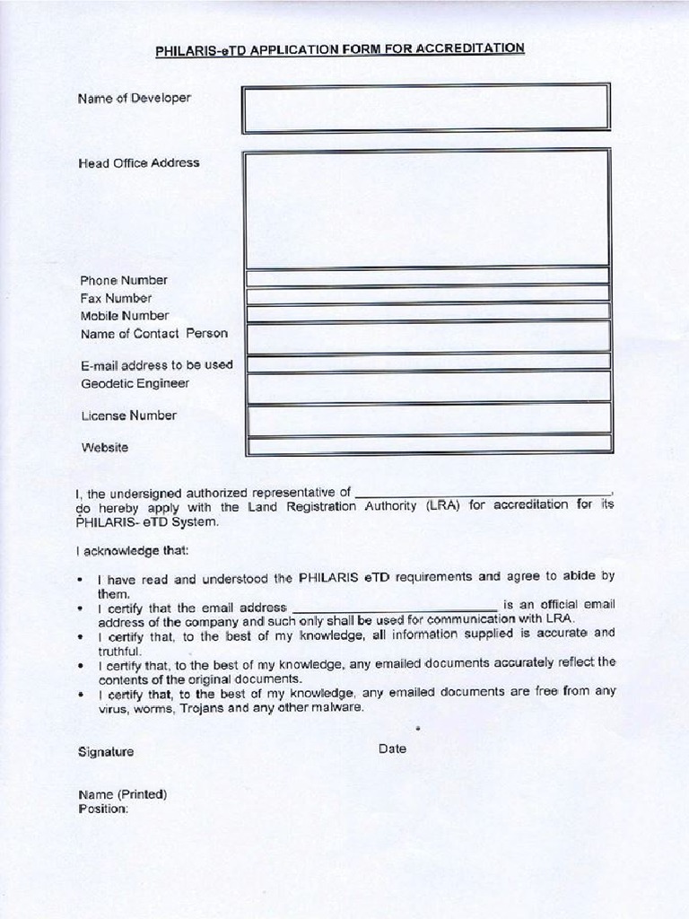 P-eTD Application Form | PDF