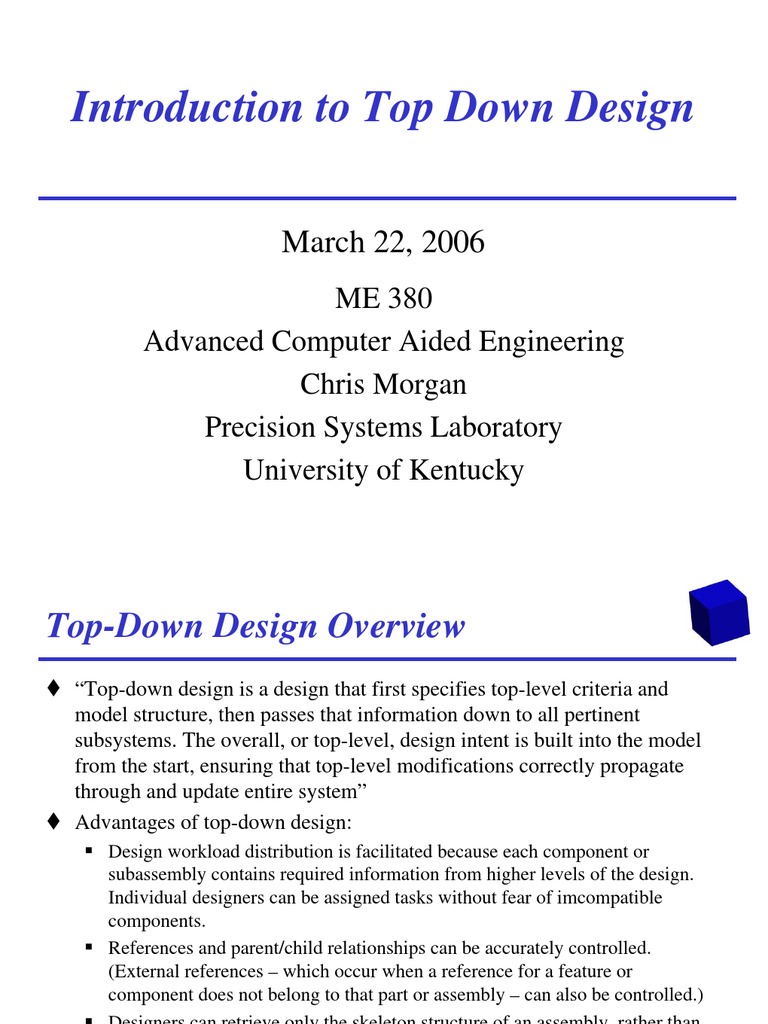 Top Down Modeling | PDF | Top Down And Bottom Up Design | Computing