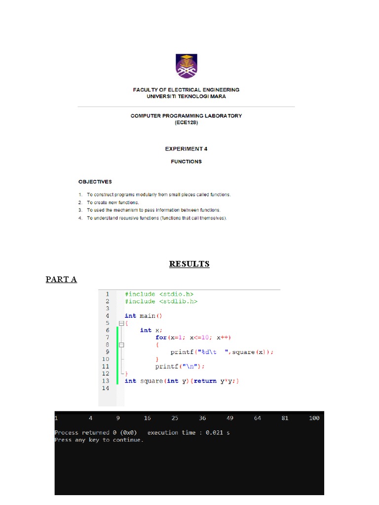 Lab Report Experiment 4 Pdf Subroutine Parameter Computer Programming