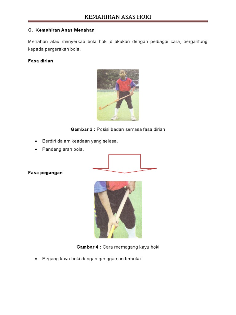 Kemahiran Asas Dalam Hoki | PDF