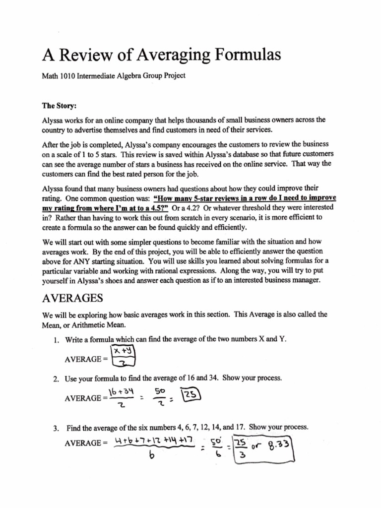 Math 1010 Project 1 | PDF | Arithmetic | Mathematics