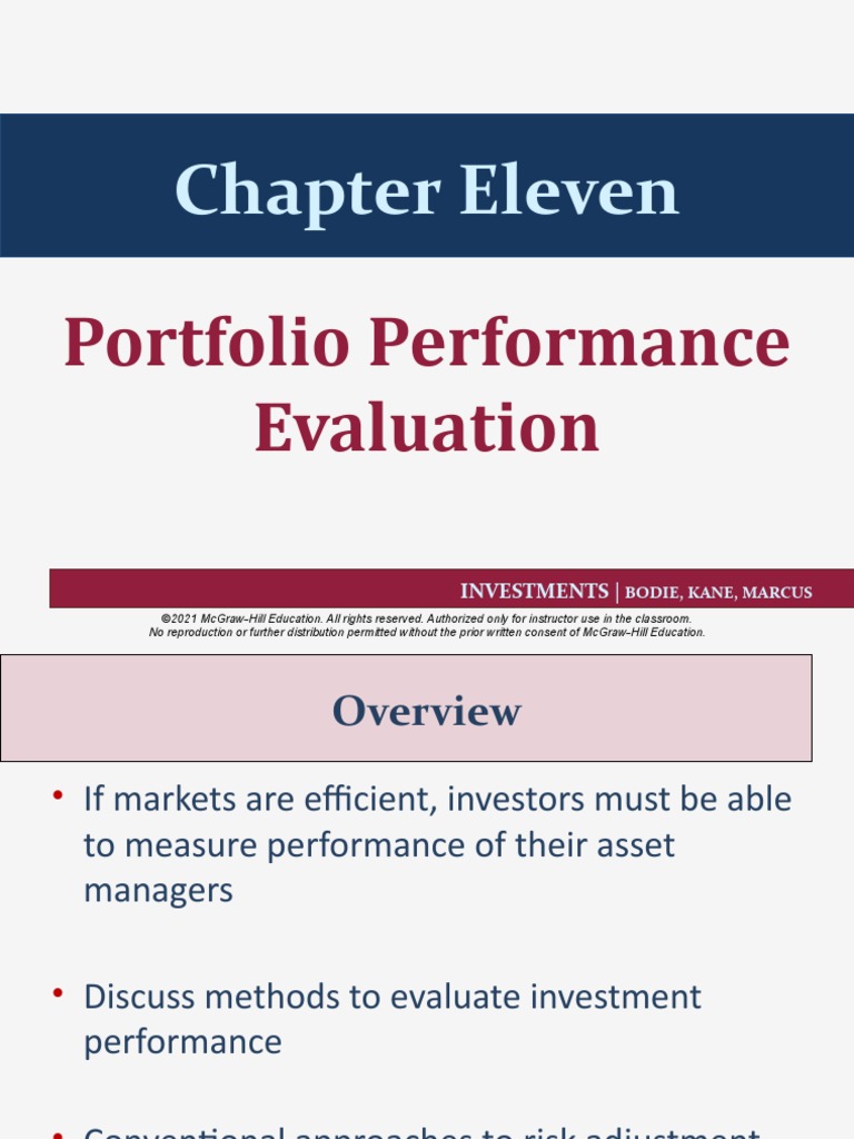 Chapter Eleven: Portfolio Performance Evaluation | PDF | Asset Allocation | Investing