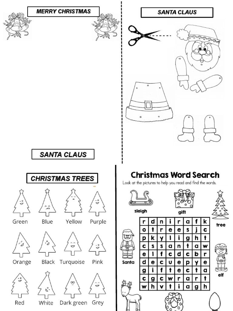 Hoja de Trabajo - Merry Christmas | PDF
