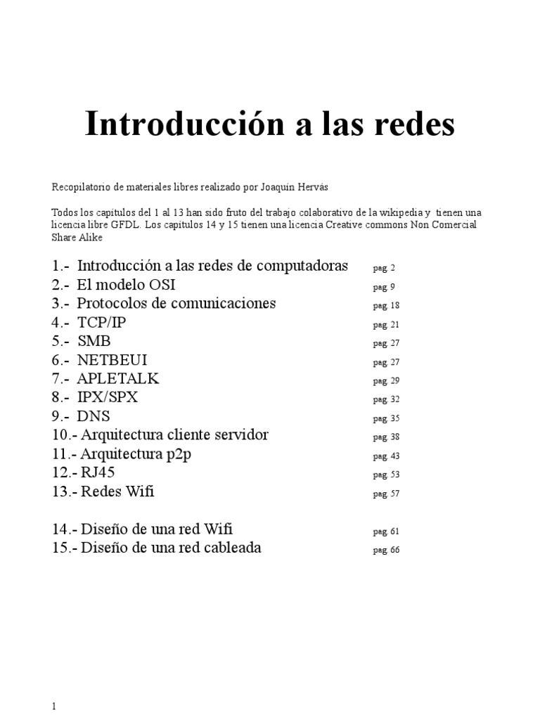 Introduccion A Las Redes 1.1 | PDF | Modelo osi | Red de computadoras
