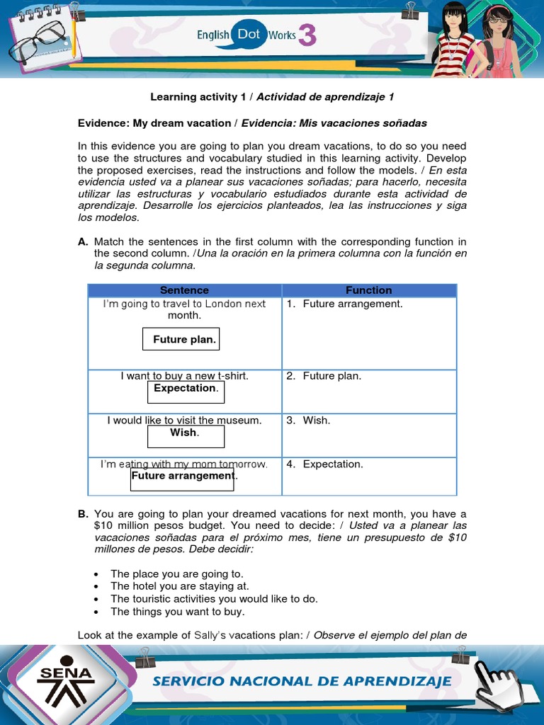 Dream Vacation Planning Activity | PDF | Tourism | Service Industries