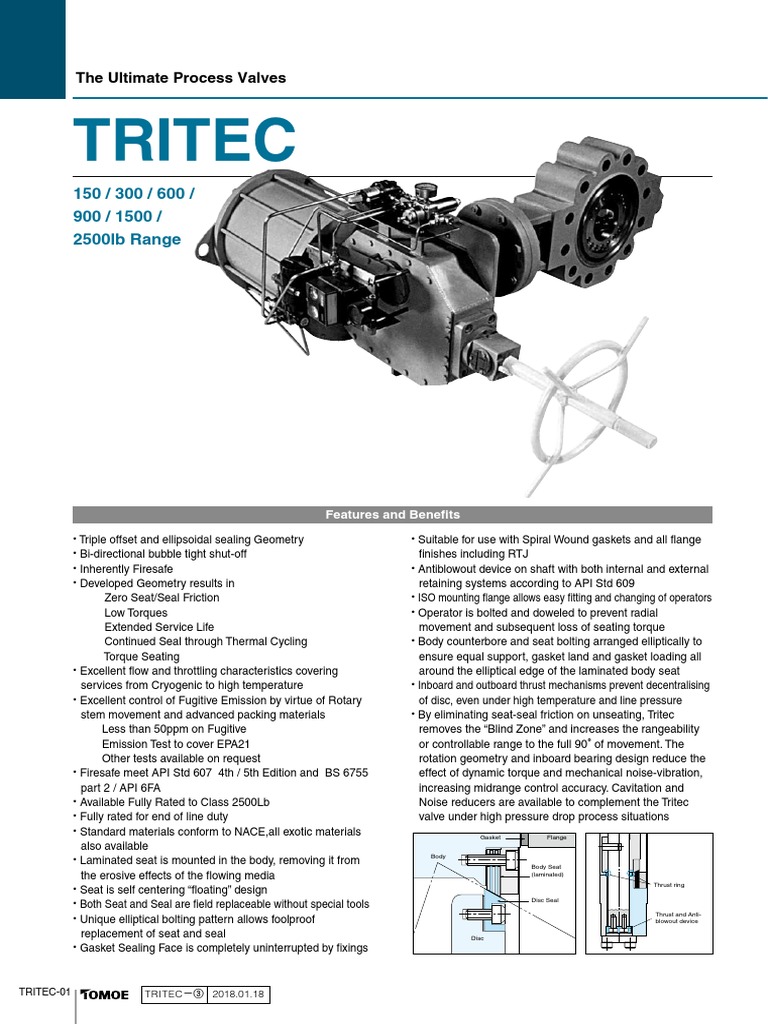 Tritec: 150 / 300 / 600 / 900 / 1500 / 2500lb Range | PDF | Valve ...