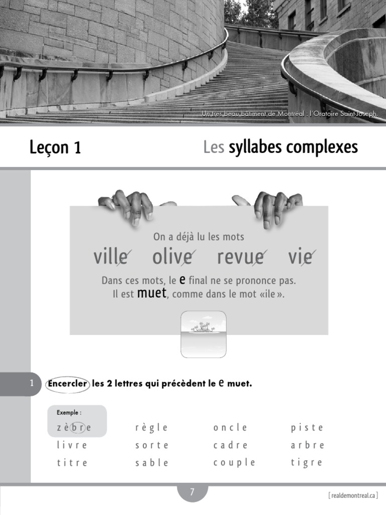 Syllabes complexes et e muet | PDF | Pomme | Voyelle