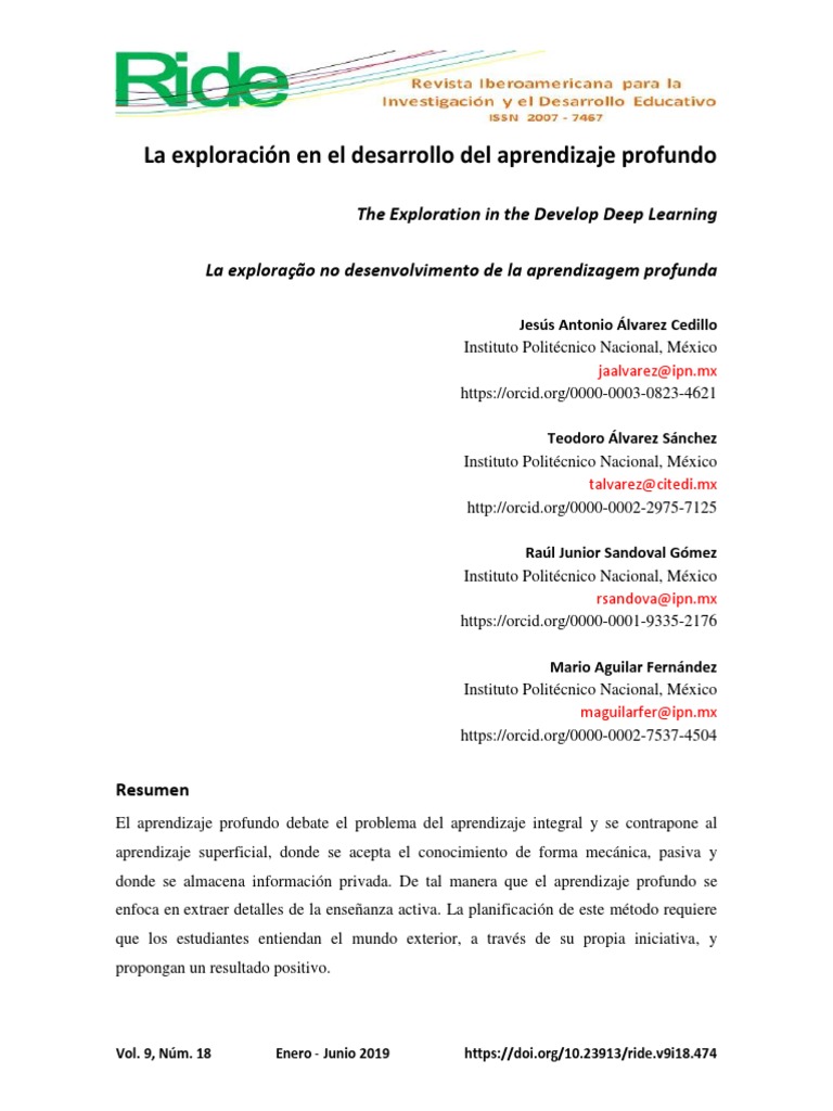 Exploración Del Aprendizaje Profundo | PDF | Aprendizaje | Conocimiento