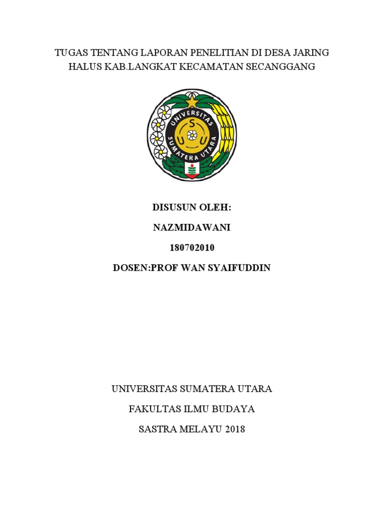 Penelitian Desa Jaring Halus, Langkat | PDF