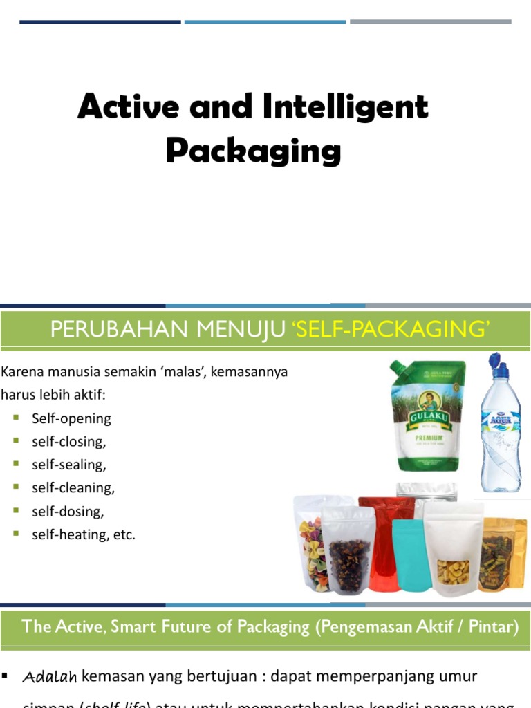 Active and Intelligent Packaging | PDF