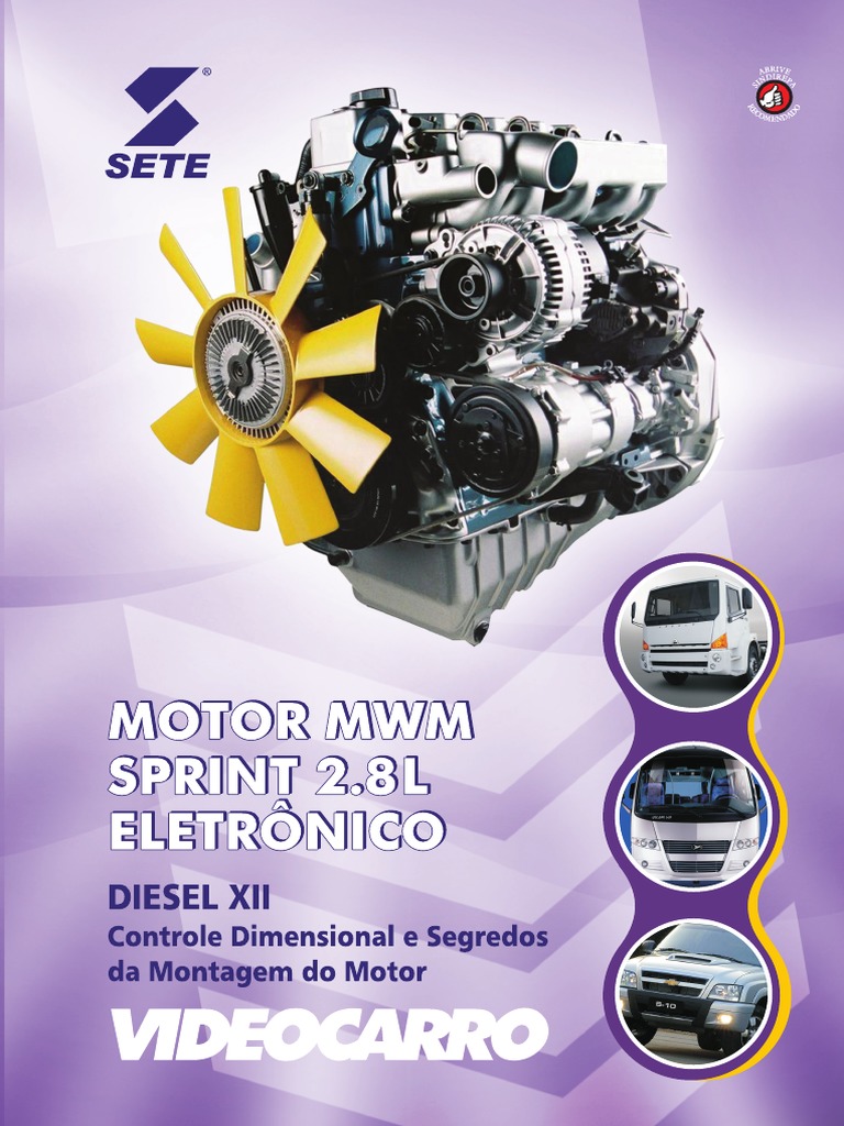Motor MWM Sprint 2.8L Eletronico | PDF | Pistão | Turbocompressor