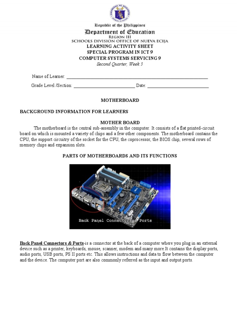 Q2 Css9 Week 3 Pdf Usb Electronics