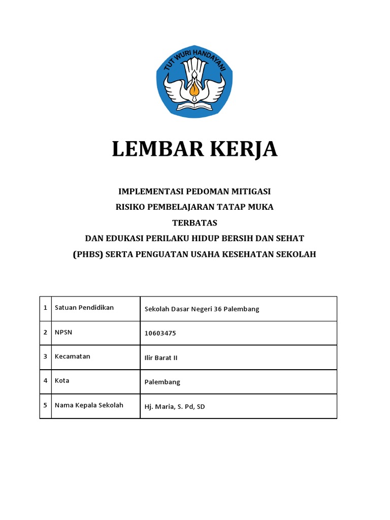 LK-Mitigasi Risiko PTM Dan Edukasi PHBS (Penguatan UKS) | PDF