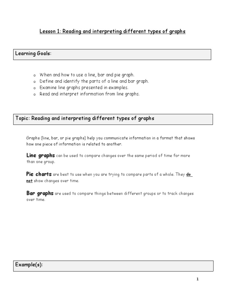 Understanding Graph Types and Usage | PDF | Chart | Cartesian ...
