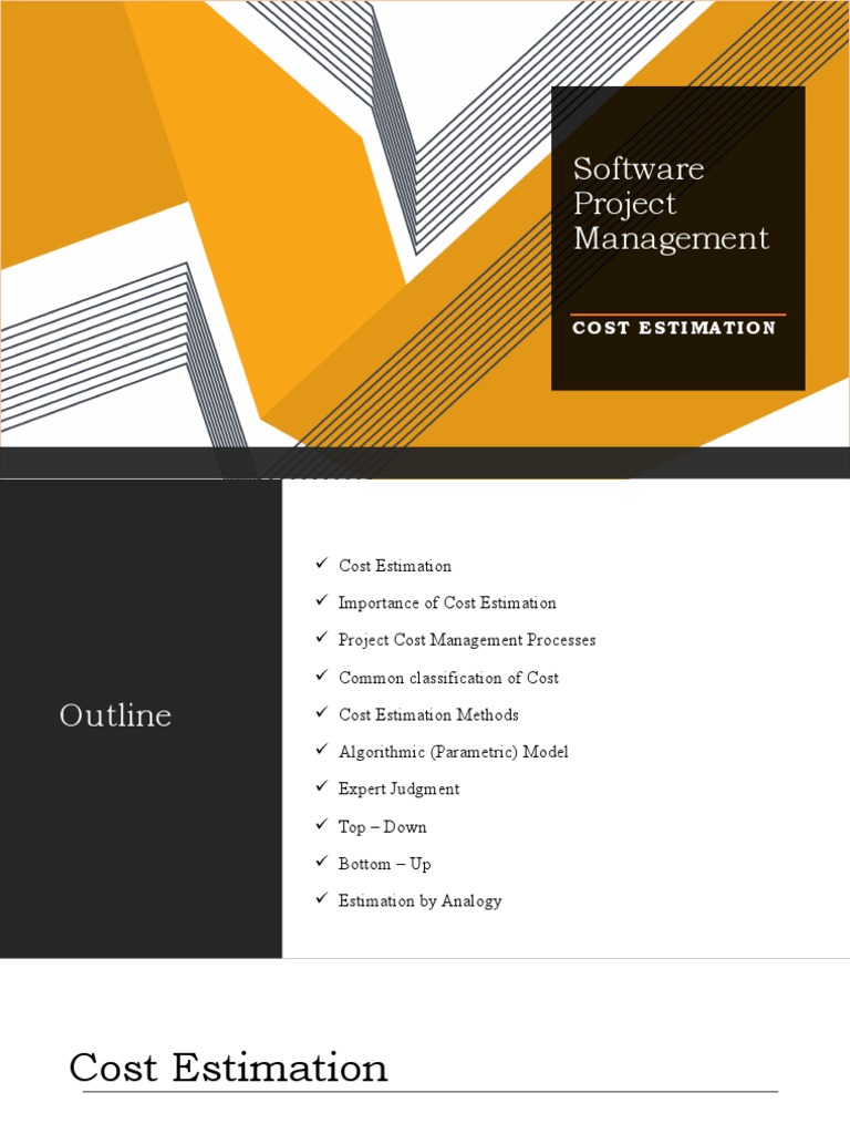 Software Project Management: Cost Estimation | PDF | Cost Accounting | Software